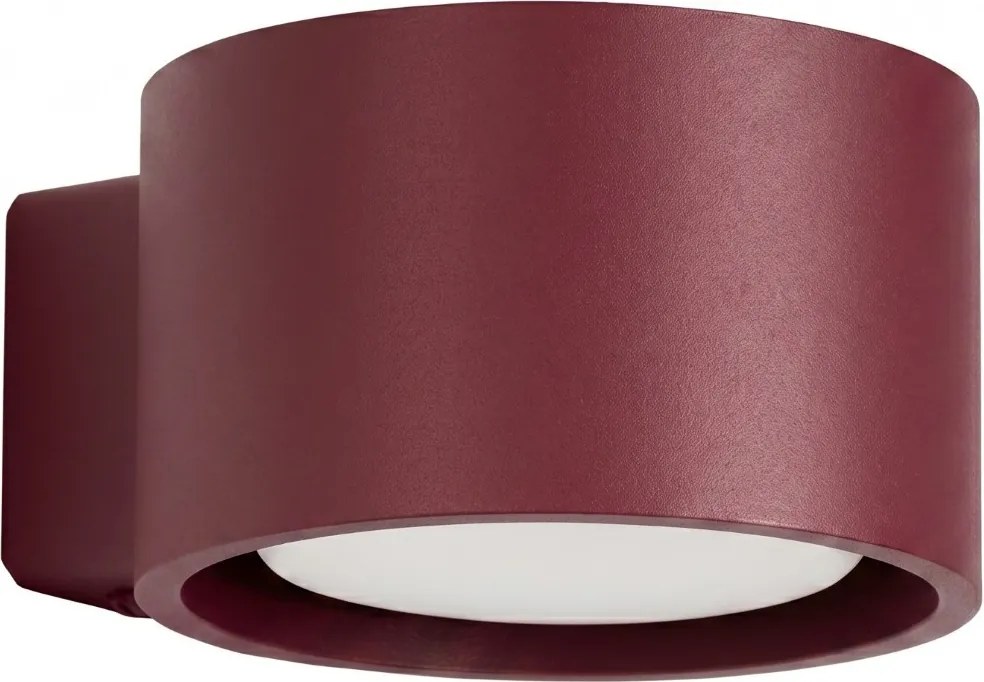 Sollux Lighting Nástěnné svítidlo MODO 1 bordó GX53