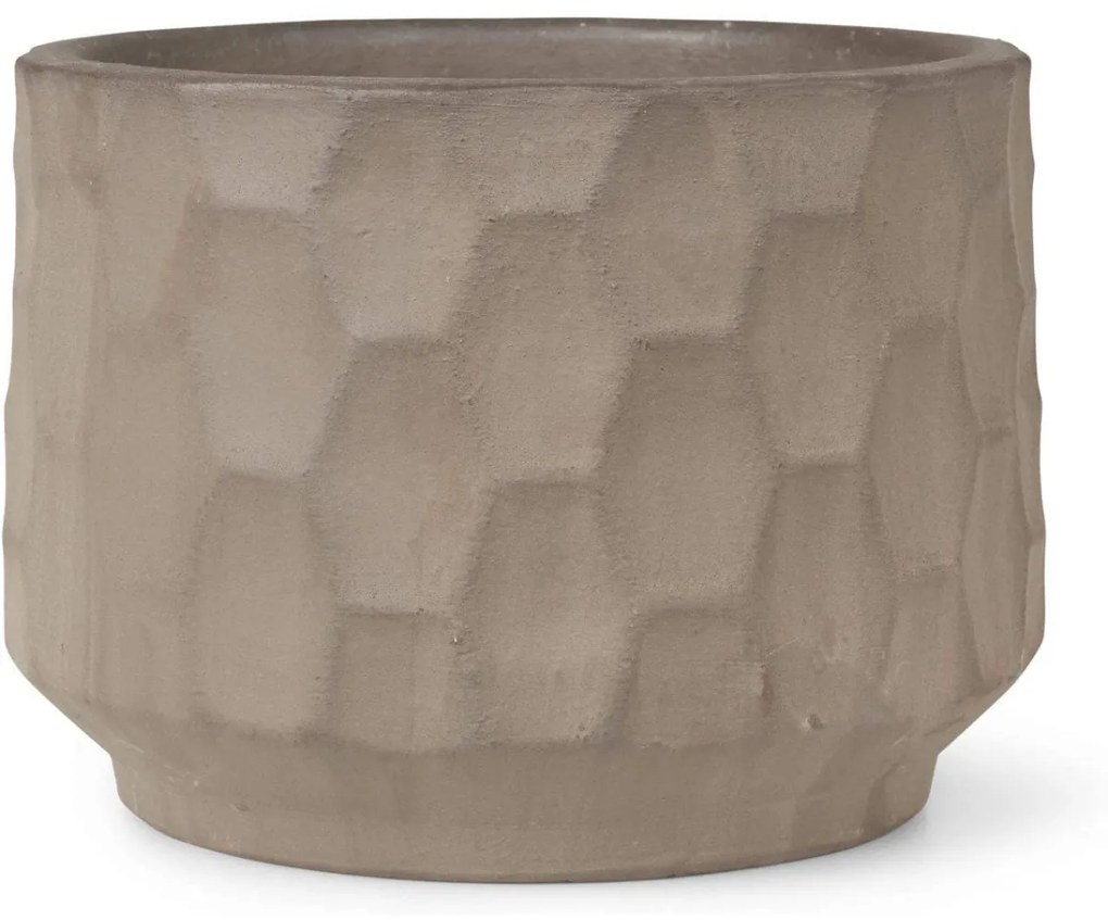Kameninový květináč Gro Brown Sand 26,5 cm Kähler
