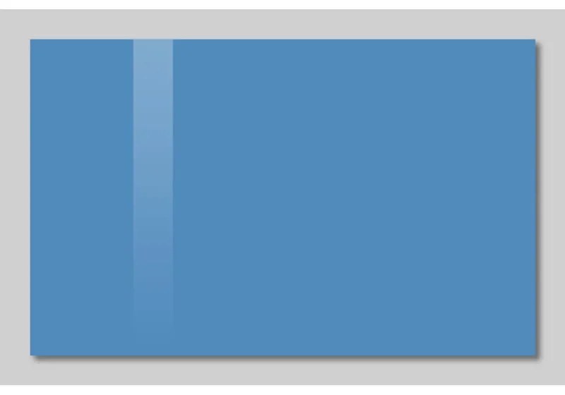 Modrá coelinová skleněná magnetická tabule domácí Smatab® - 48 × 48 cm