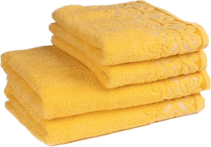 Bavlněný ručník / osuška Bella - žlutá - Žlutá - 50*90 cm