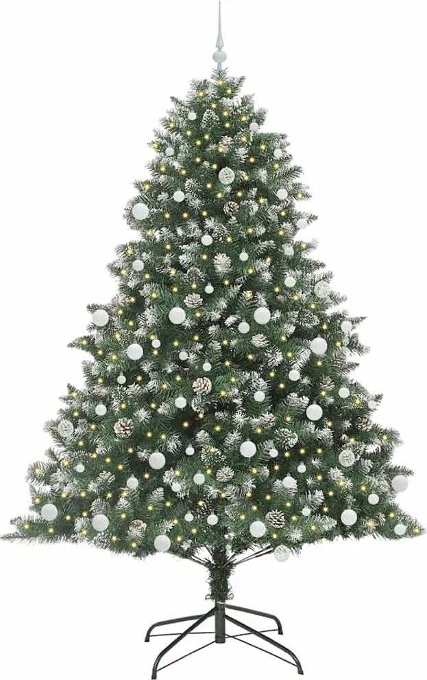 Umělý vánoční stromeček Zelená 210 cm PVC, plast a ocel 3395248