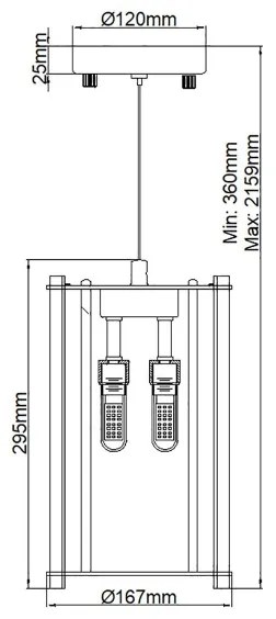 Kichler KL-CRYSTAL-SKYE-MP - LED Koupelnový lustr CRYSTAL SKYE 2xG9/3W/230V IP44