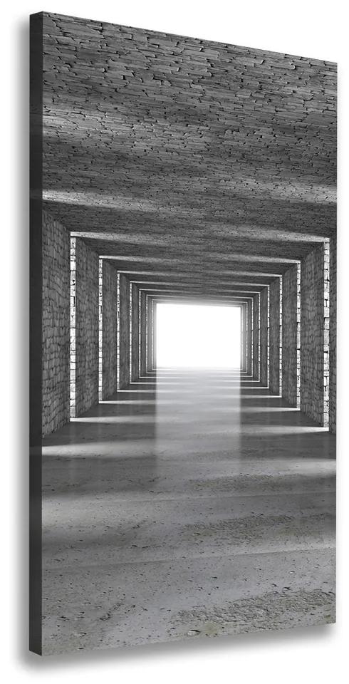 Wallmuralia Foto obraz na plátně Tunel z cihly 50x100 cm