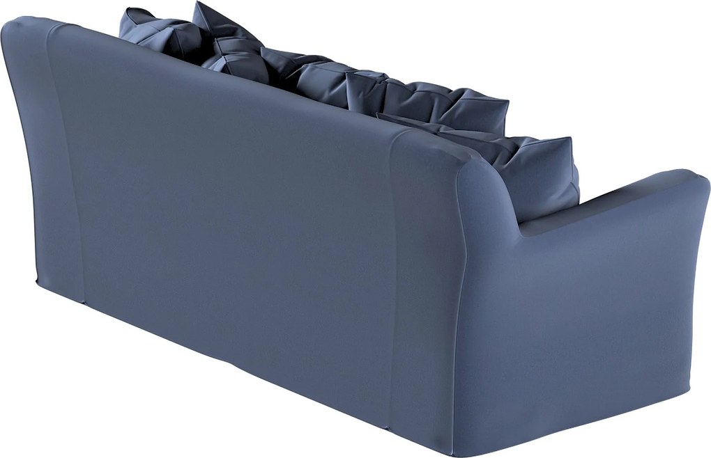 Potah na pohovku IKEA Tomelilla 3-místná nerozkládací barva tmavě modrá látka sametová