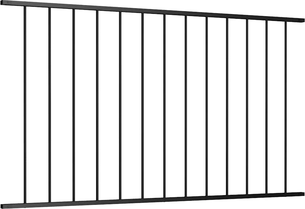 Plotový panel Woerden práškově lakovaná ocel 163x100 cm černý 145219