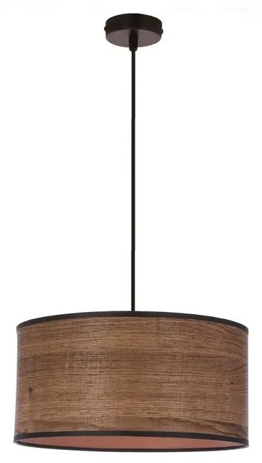 Candellux Lustr na lanku LEGNO 1xE27/40W/230V pr. 30 cm hnědá CA0862