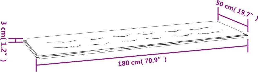 vidaXL Poduška na zahradní lavici 180x50x3 cm oxfordská látka [43208] Barva: Vzor šedá kostka