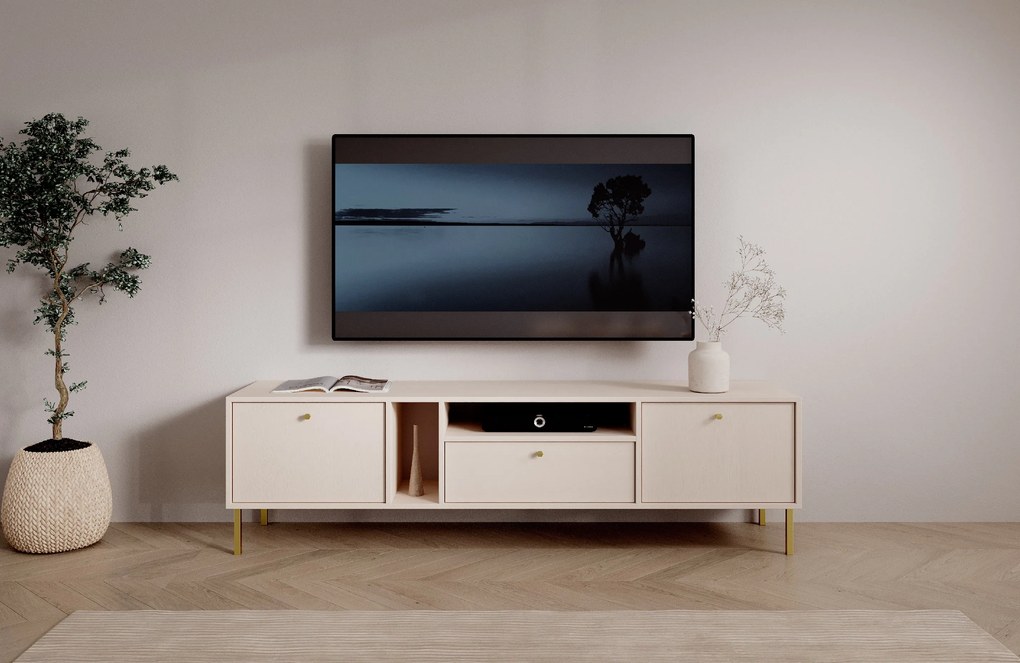 ADRK Furniture TV skříňka 2D 1S Tili