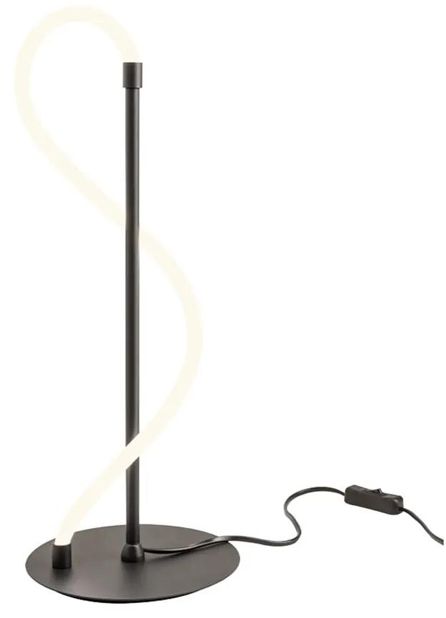 Redo 01-2530 stolní LED stmívatelná lampa Corral pískově černá, 12W, 3000K, 47cm