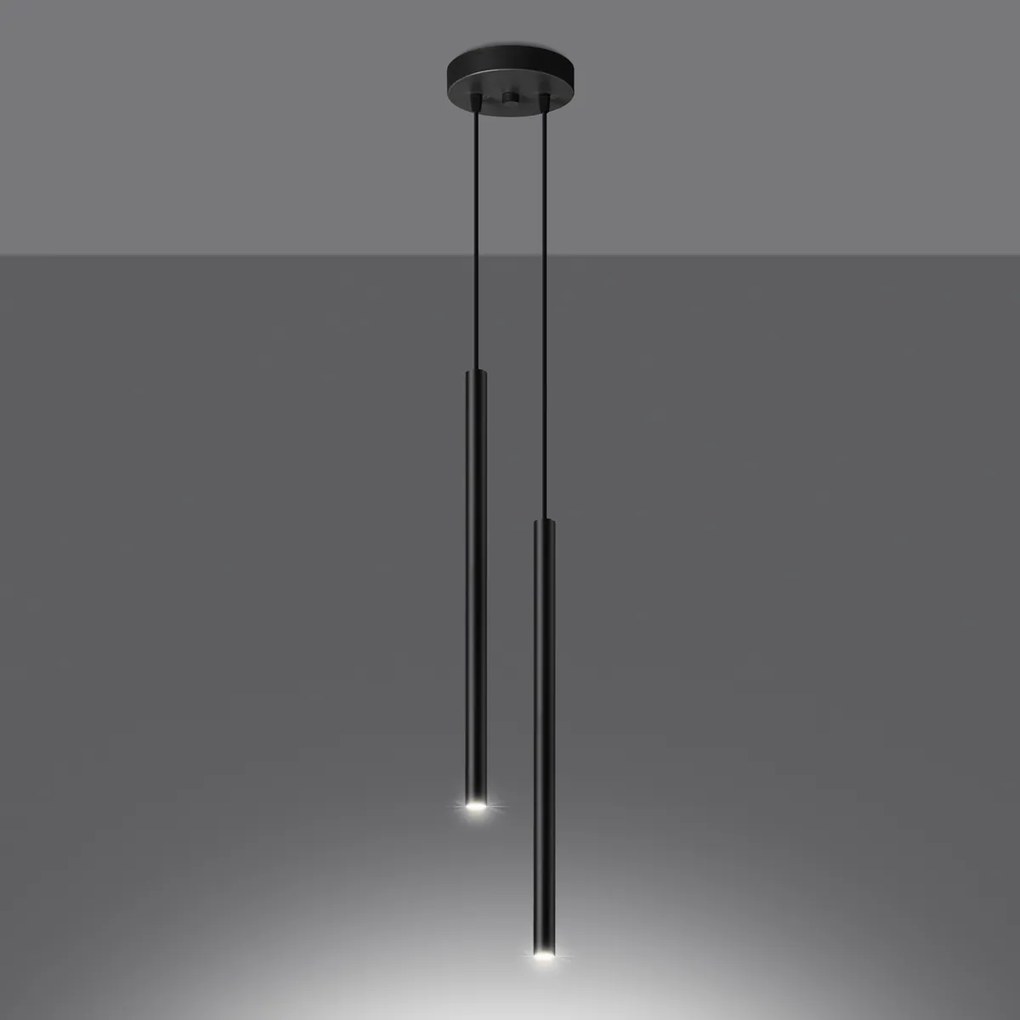 Sollux Lighting Závěsné svítidlo PASTELO 2 černé