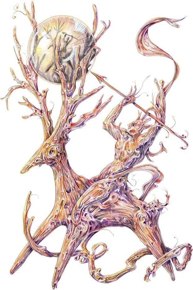 Filip Šenkeřík | Jezdec v zajetí Rám: Černý, Velikost: 40 x 30 cm