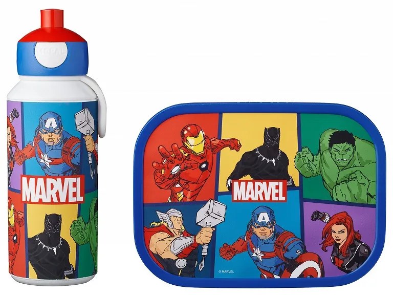 Dětská láhev na vodu s pítkem Campus, 400ml, Mepal, avengers