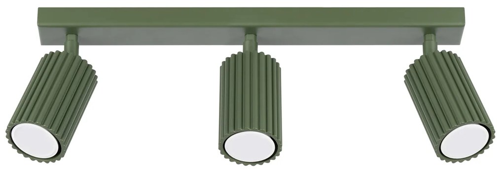 Sollux Lighting Stropní svítidlo KARBON 3L olivově zelené