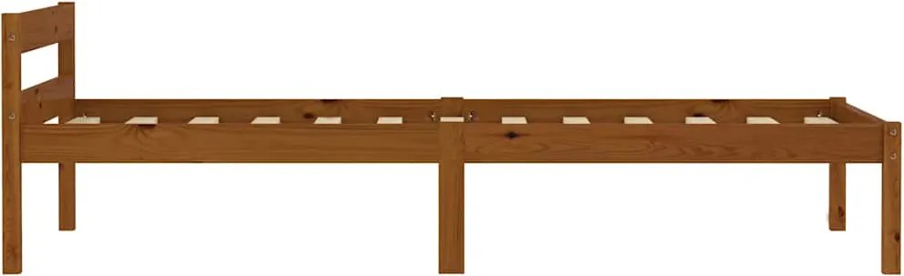 Rám postele medově hnědý masivní borovice 90 x 200 cm 283208