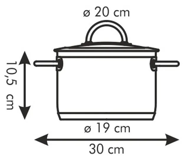 Kastrol VISION s poklicí ø 20 cm, 3,0 l