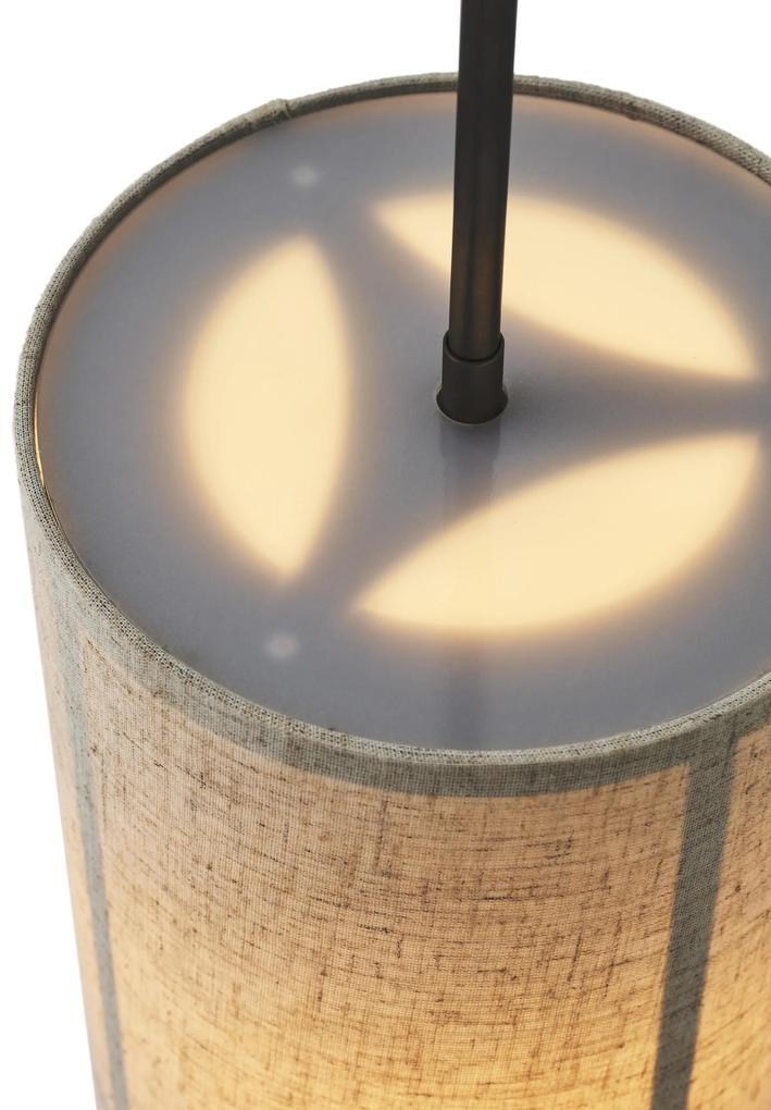 Závěsná lampa Hashira jednoduchá 30 cm béžová