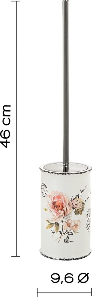 Gedy Sapho, CLOTHILDE WC štětka na postavení, keramika