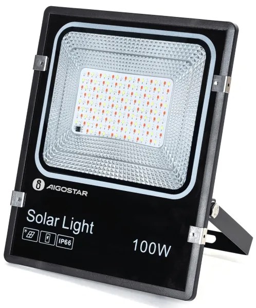Aigostar - LED RGB Stmívatelný solární reflektor LED/100W/3,2V IP66 + DO