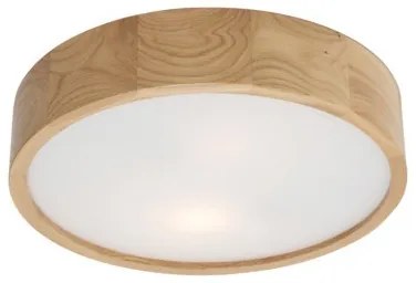 Stropní svítidlo s rámem v barvě dubu - průměr 47 cm