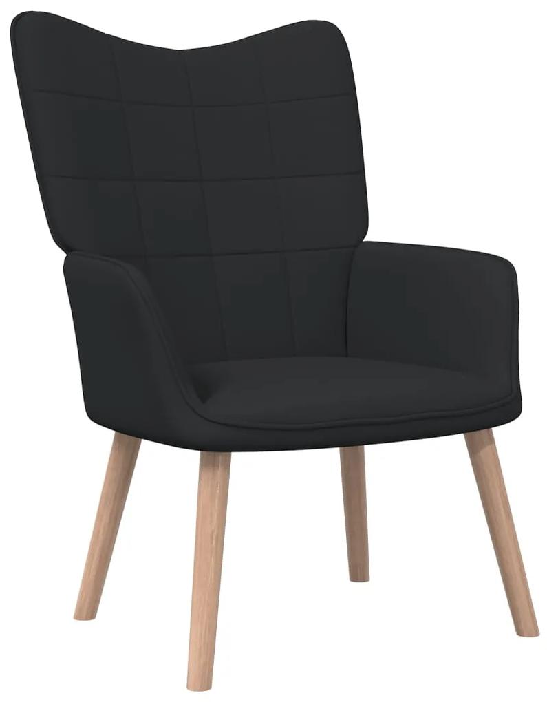 327925 vidaXL Relaxační židle černá textil