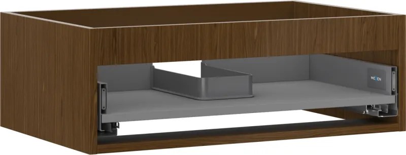 Mexen Box-A, závěsná skříňka 70 cm, 1 zásuvka, ořech, 91AX0-0700-235-1-86