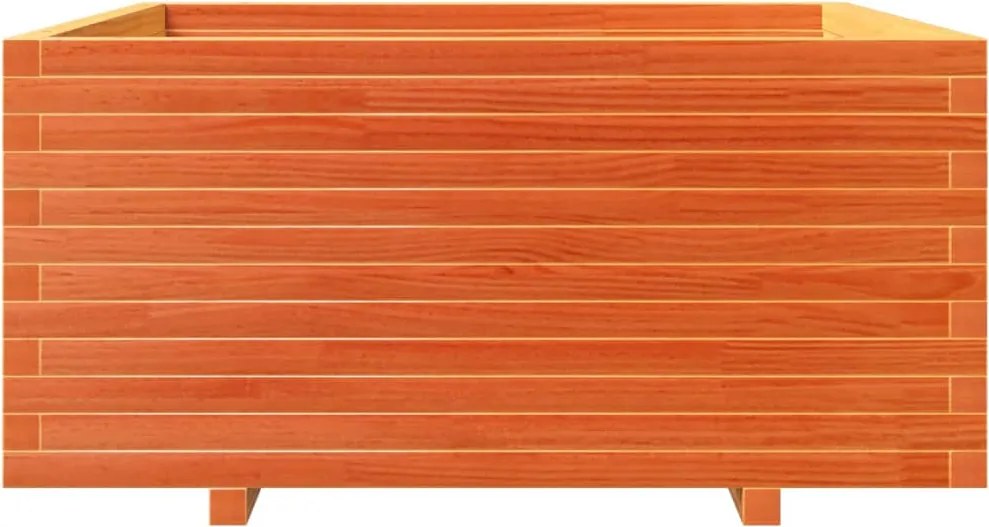 Zahradní truhlík voskově hnědý 100x100x49,5 cm masivní borovice 3282541