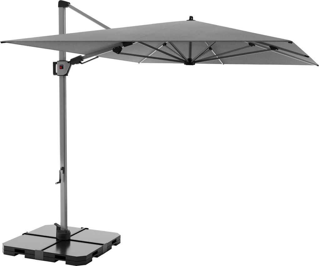 Knirps HYPERION 330 x 240 PRESTIGE - luxusní výkyvný zahradní slunečník s boční tyčí