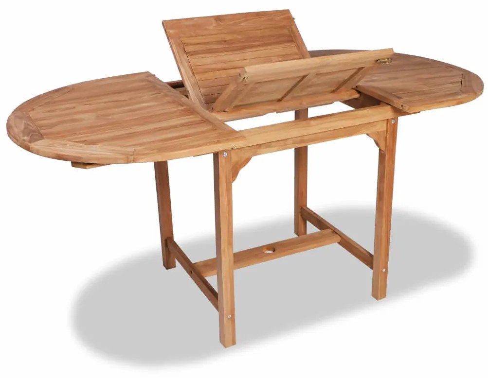 44684 vidaXL Rozkládací zahradní stůl (110–160) x 80 x 75 cm masivní teak