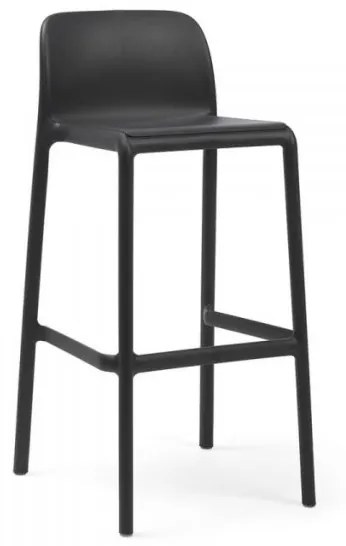 Nardi Plastová barová židle FARO s nižším sedem Odstín: Tortora - Hnědá