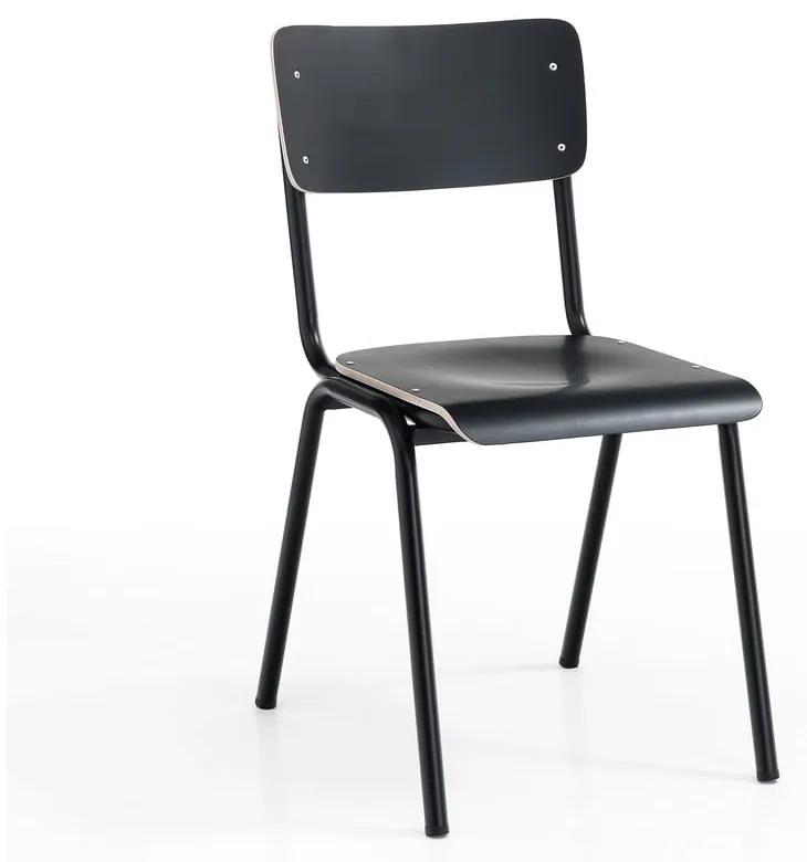Černé jídelní židle v sadě 2 ks Old School - Tomasucci