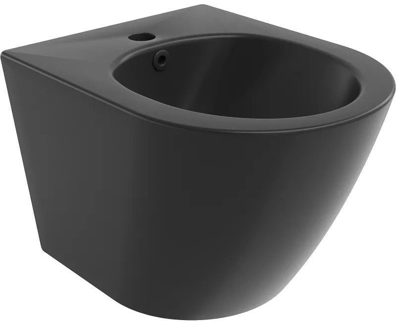 Mexen LENA, závěsný bidet, 48 x 37 cm, černá matná, 35224885