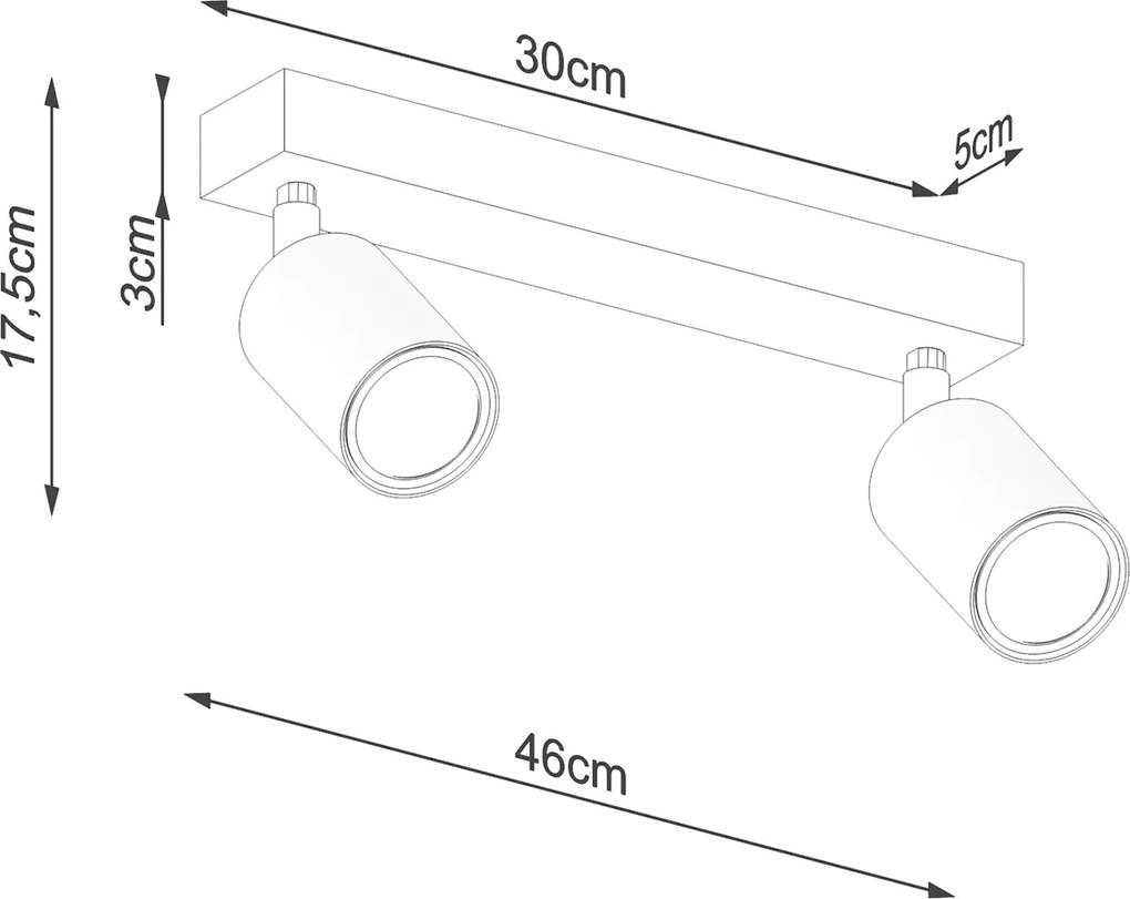 Sollux Lighting Stropní svítidlo VERDO 2 bílé