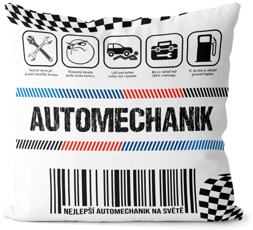 Polštář Automechanik 100% (Velikost: 40 x 40 cm)