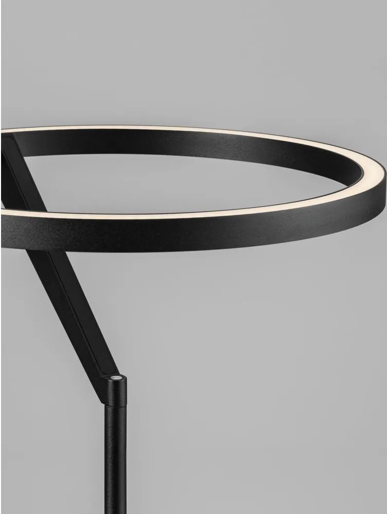 Matně černá hliníková LED stmívatelná stojací lampa (výška 168 cm) Tilia – Nova Luce