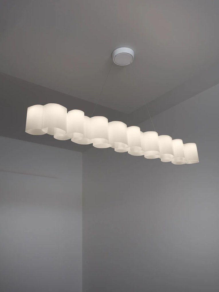 Stilnovo 8680 Honey_PB, designové závěsné svítidlo, 35W LED 2700K stmívatelné, délka 139cm