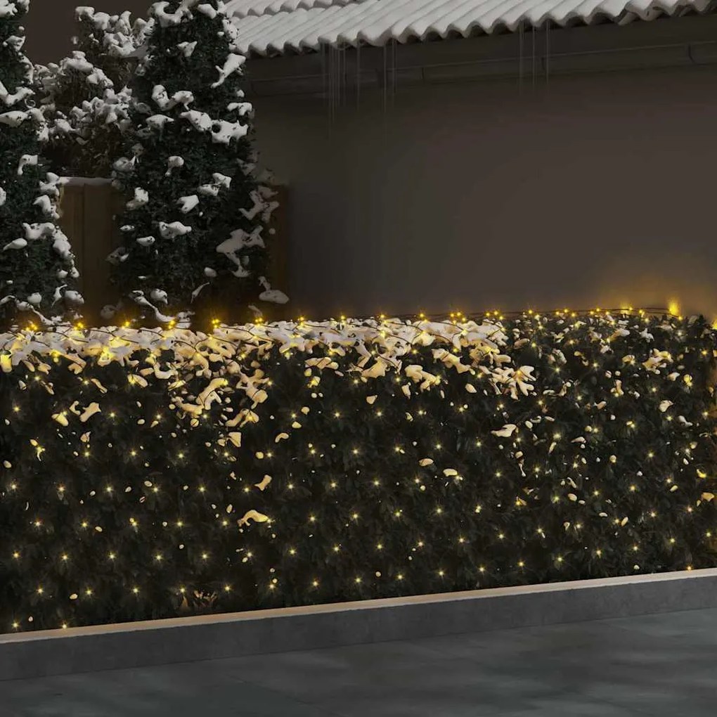 Vánoční světelná síť bílá 4 x 4 m 544 LED vnitřní i venkovní 328782