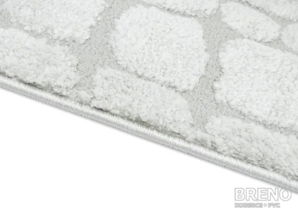 Breno Kusový koberec LOTUS 301 silver, 160x230 cm, Šedá/Stříbrná