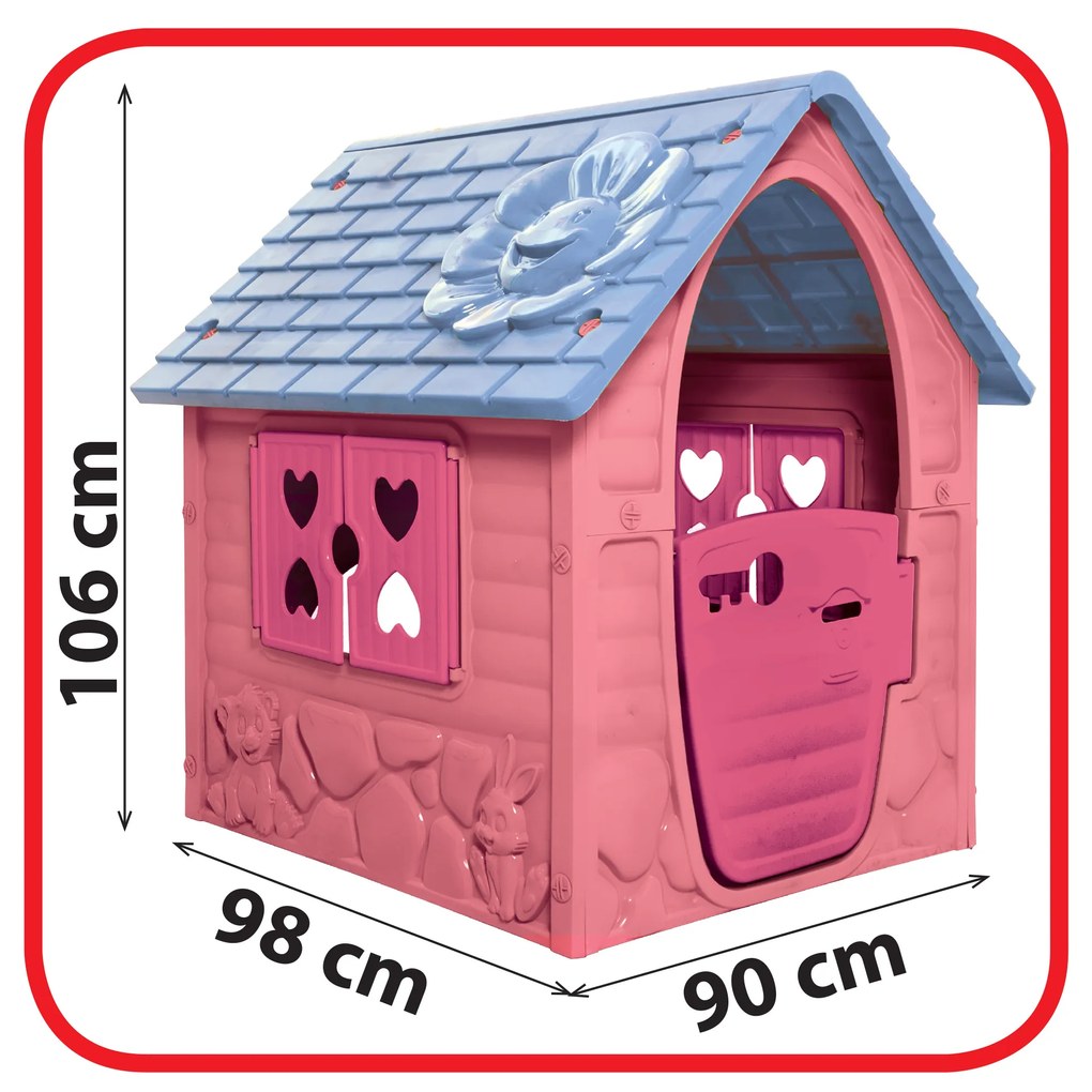 Tomido dětský zahradní domeček růžový