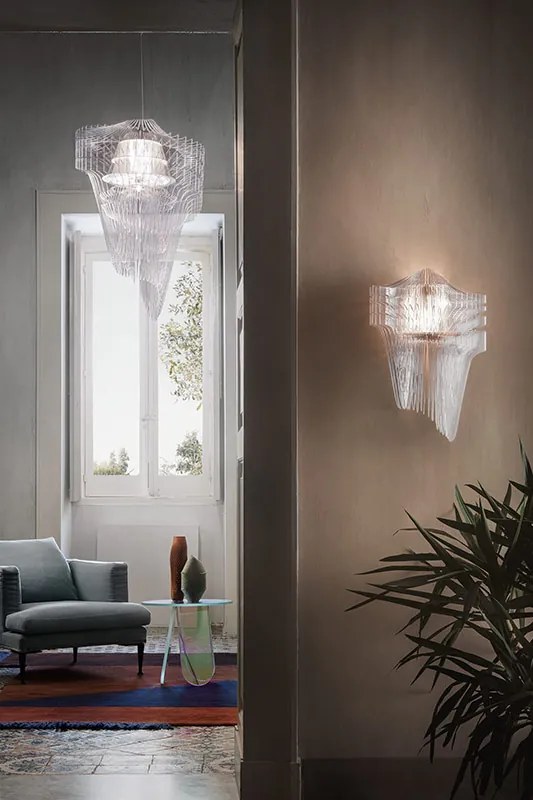 Slamp Nástěnné svítidlo ARIA APPLIQUE, 2xE14 + 6W LED Barva: Zlatá