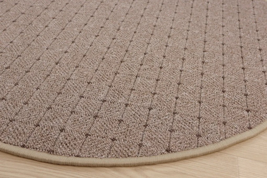 AKCIA: 200x200 (průměr) kruh cm Kusový koberec Udinese béžový new kruh, béžová, chodba / predsieň, Condor Carpets