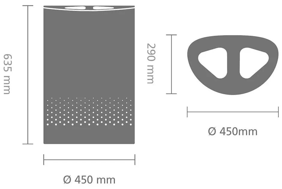 Brabantia Koš na prádlo Selector 55L bílá