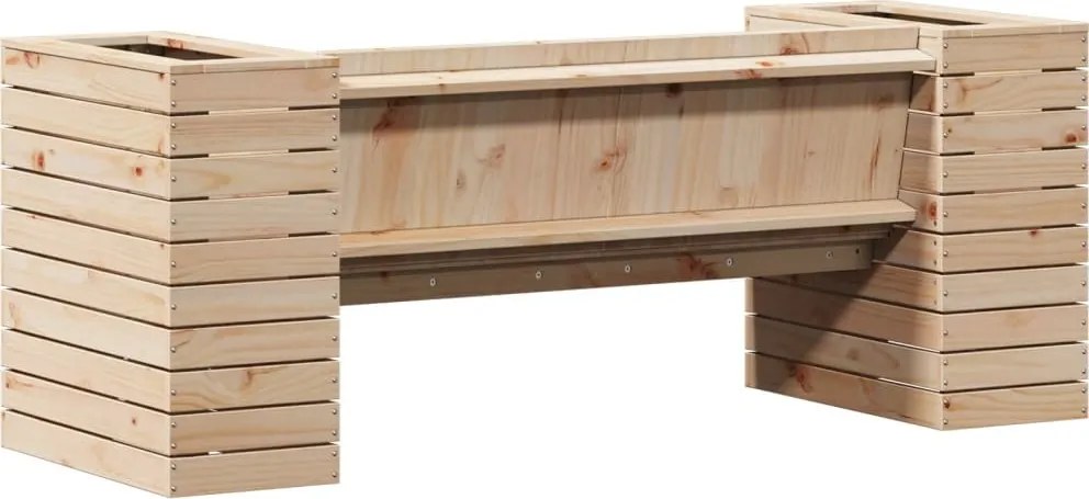 vidaXL Lavice s truhlíky 167,5 x 60 x 65 cm masivní borové dřevo [832543] Barva: Přírodní douglaska