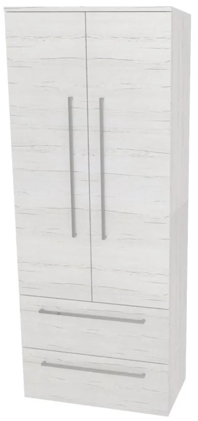 Mereo Mereo, Bino, koupelnová skříňka vysoká 163 cm, dvojitá, Multidecor, CN699PINO
