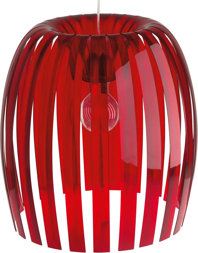 Plastické stropní svítidlo v červené barvě JOSEPHINE, 44x44x48 cm, KOZIOL