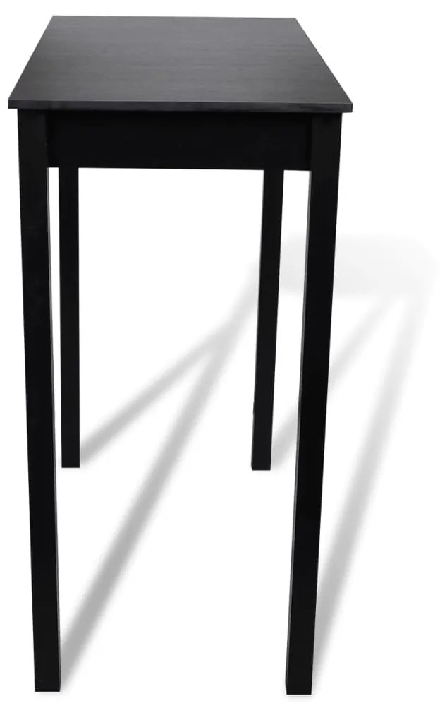 Barový stůl MDF černý 115 x 55 x 107 cm 240378