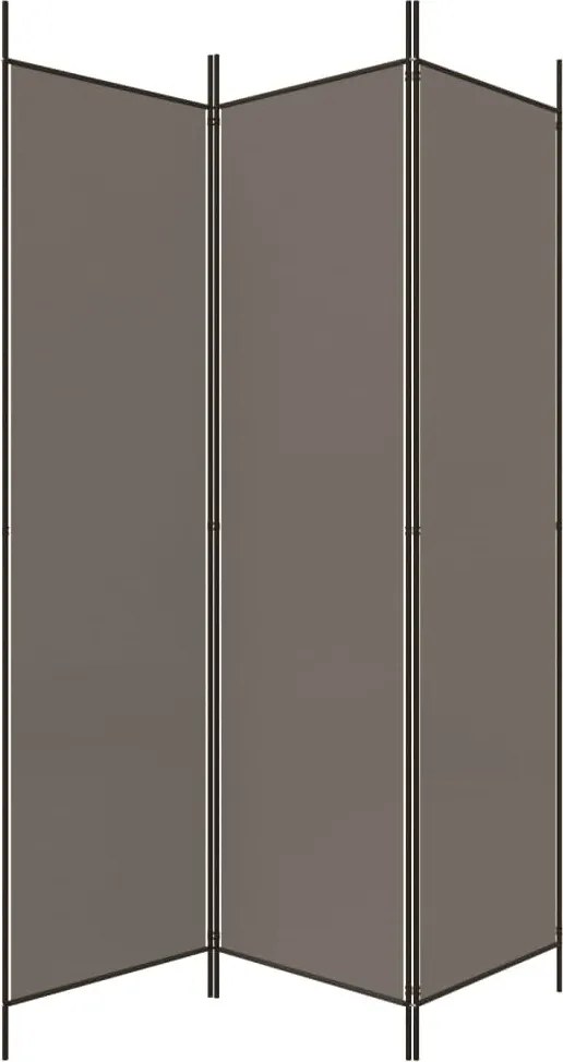 vidaXL 3dílný paraván 150x200 cm textil [350180] Barva: Hnědá