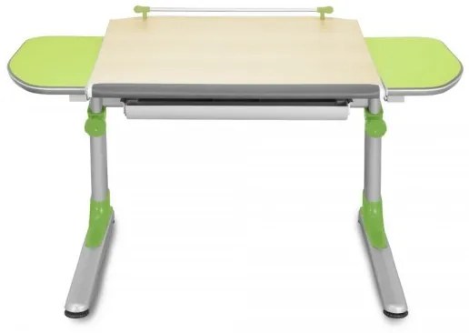 Rostoucí psací stůl PROFI, javor - zelená MAYER Siztmöbel