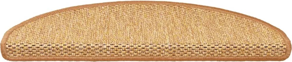 Samolepicí nášlapy na schody vzhled sisal 15 ks 65x21x4cm sisal 326877