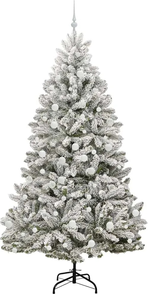 Umělý vánoční stromeček 210 cm 300 LED Teplá bílá PVC a ocel 3395760