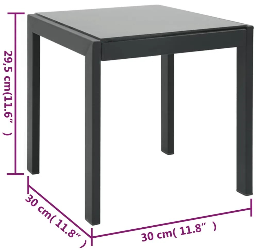 vidaXL Marketos Zahradní lehátka 2 ks se stolkem textilen a ocel